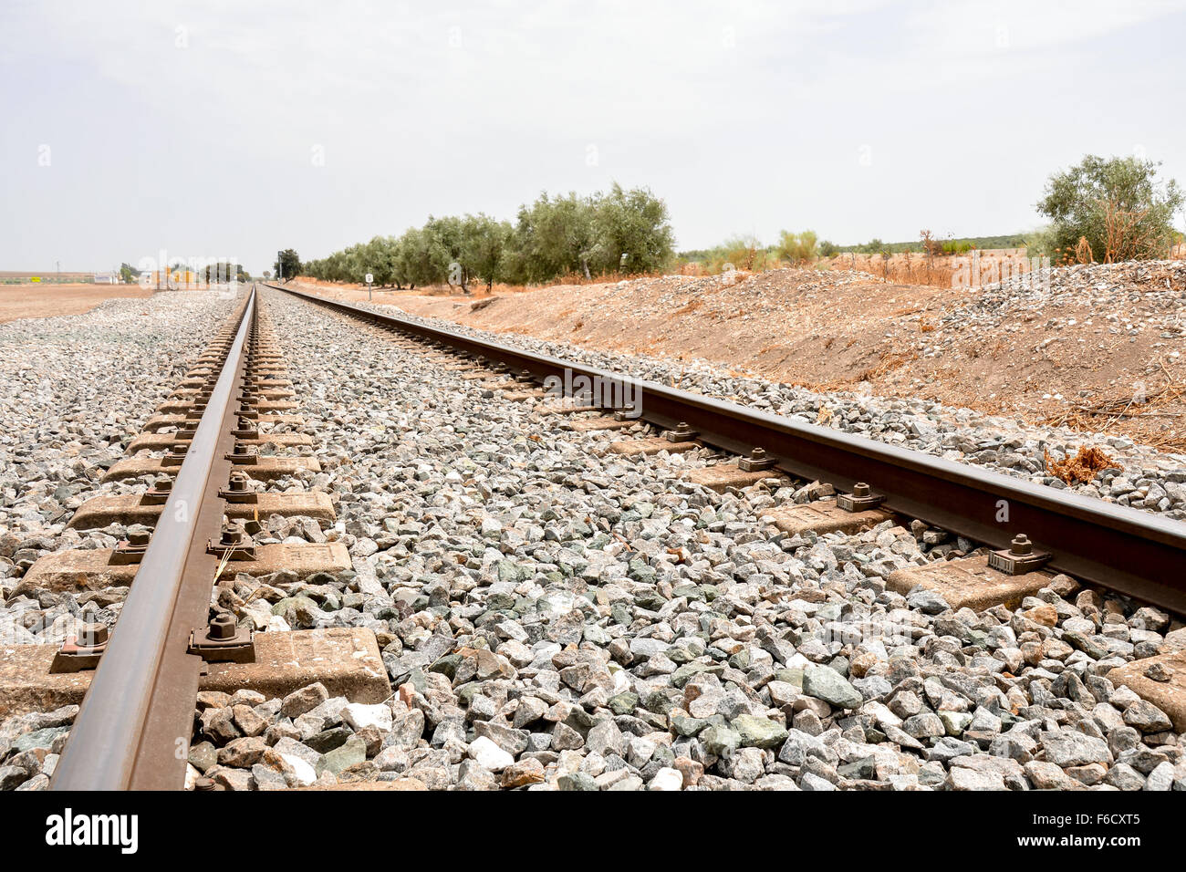 Train Rail Road Stock Photo - Alamy