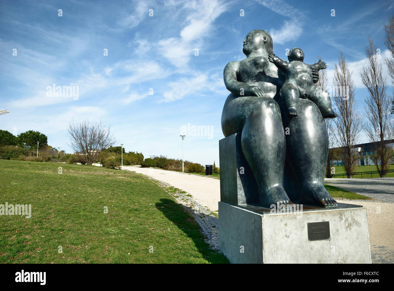 Maternity, Fernando Botero sculpture in the Garden Amalia Rodrigues ...