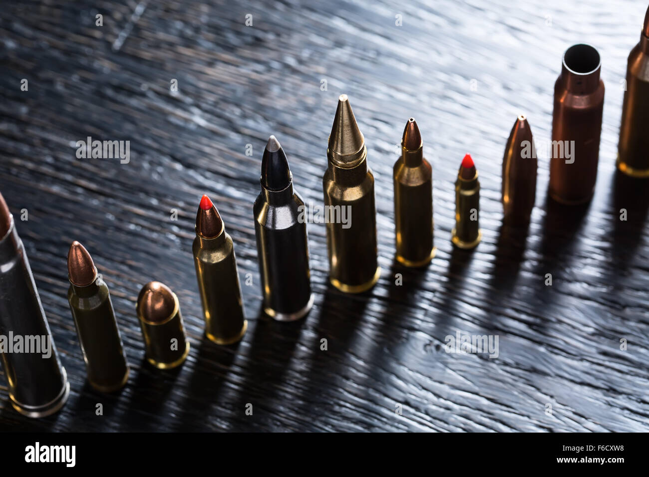 Number of large-caliber ammunition Stock Photo - Alamy