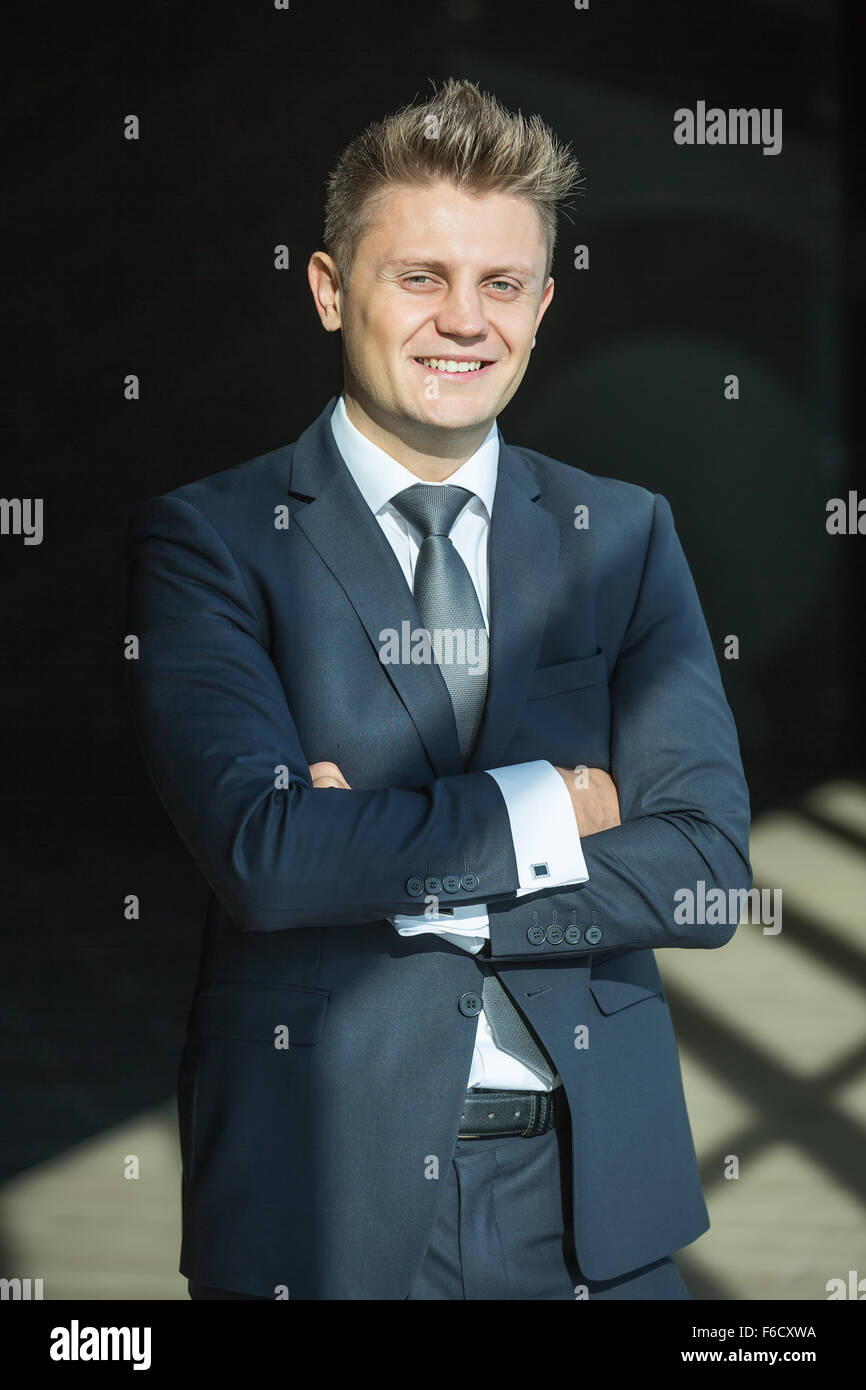 Portrait of stylish businessman Stock Photo - Alamy
