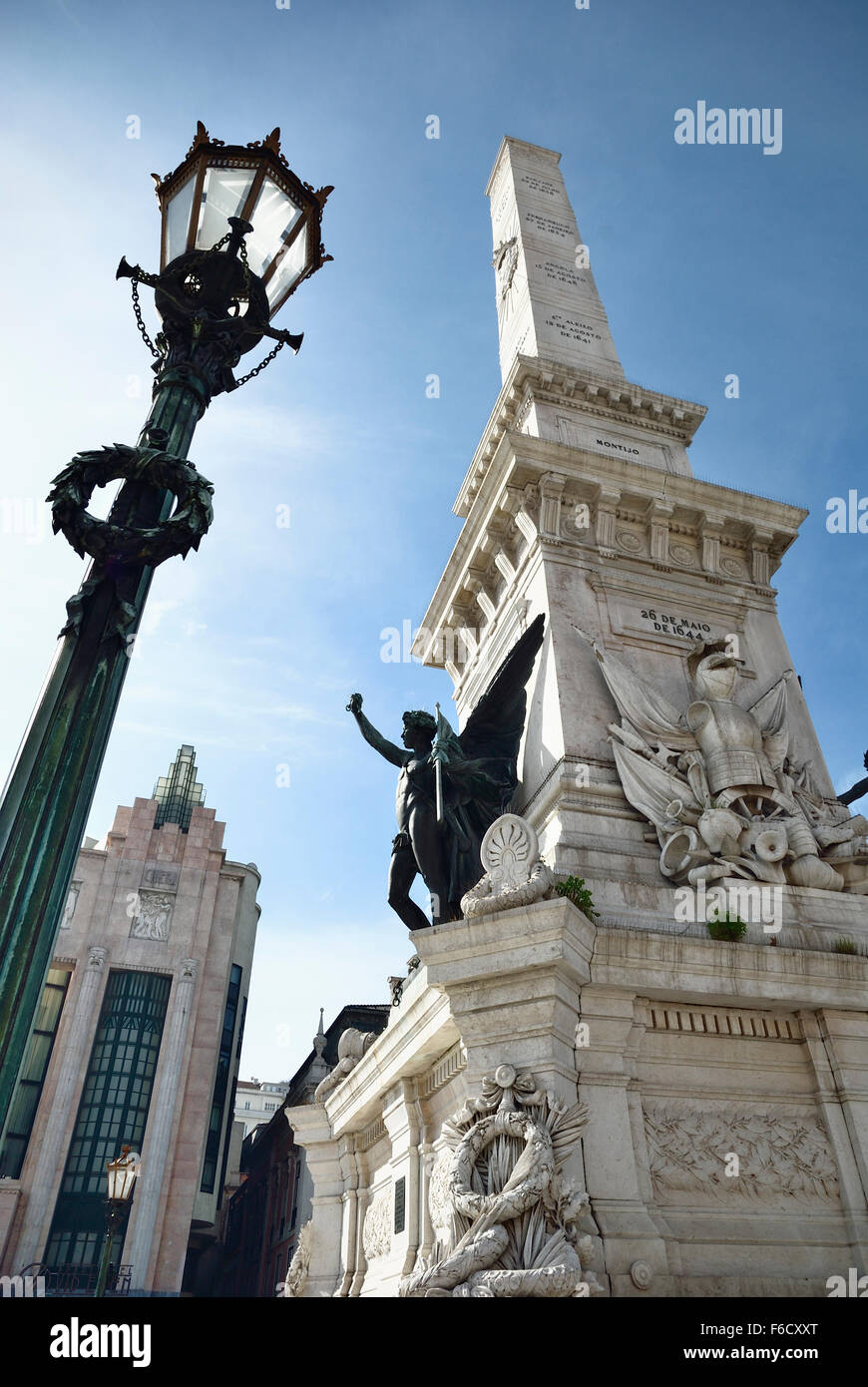 Praça dos Restauradores. Obelisk. Restoration square in honor of ...