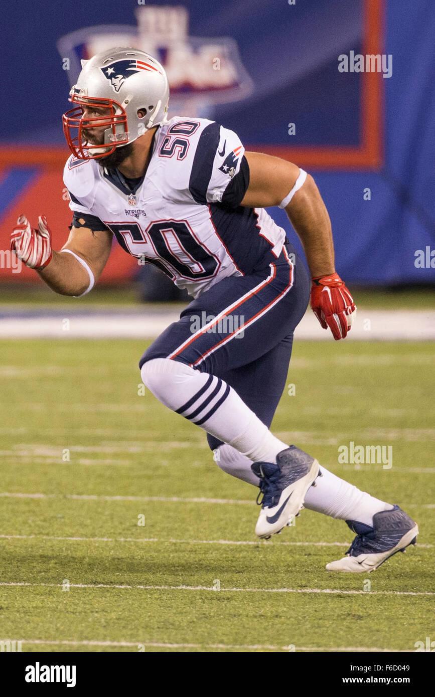 East Rutherford, New Jersey, USA. 15th Nov, 2015. New England Patriots ...