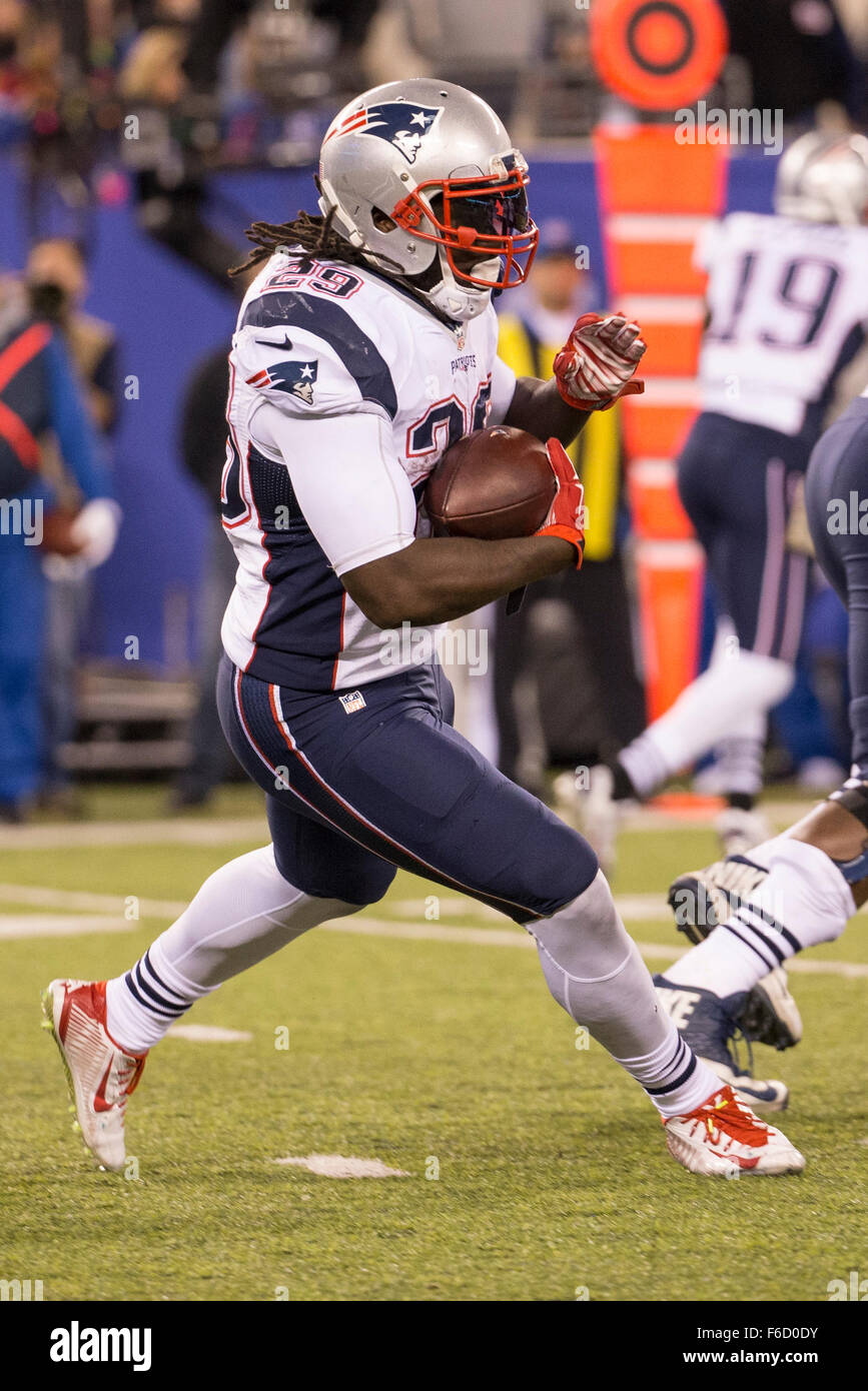 East Rutherford, New Jersey, USA. 15th Nov, 2015. New England Patriots ...