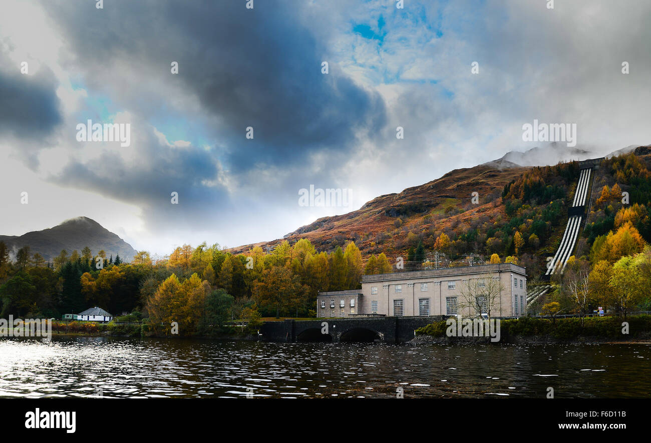 Sloy Power Station on the banks of Loch Lomond Stock Photo - Alamy