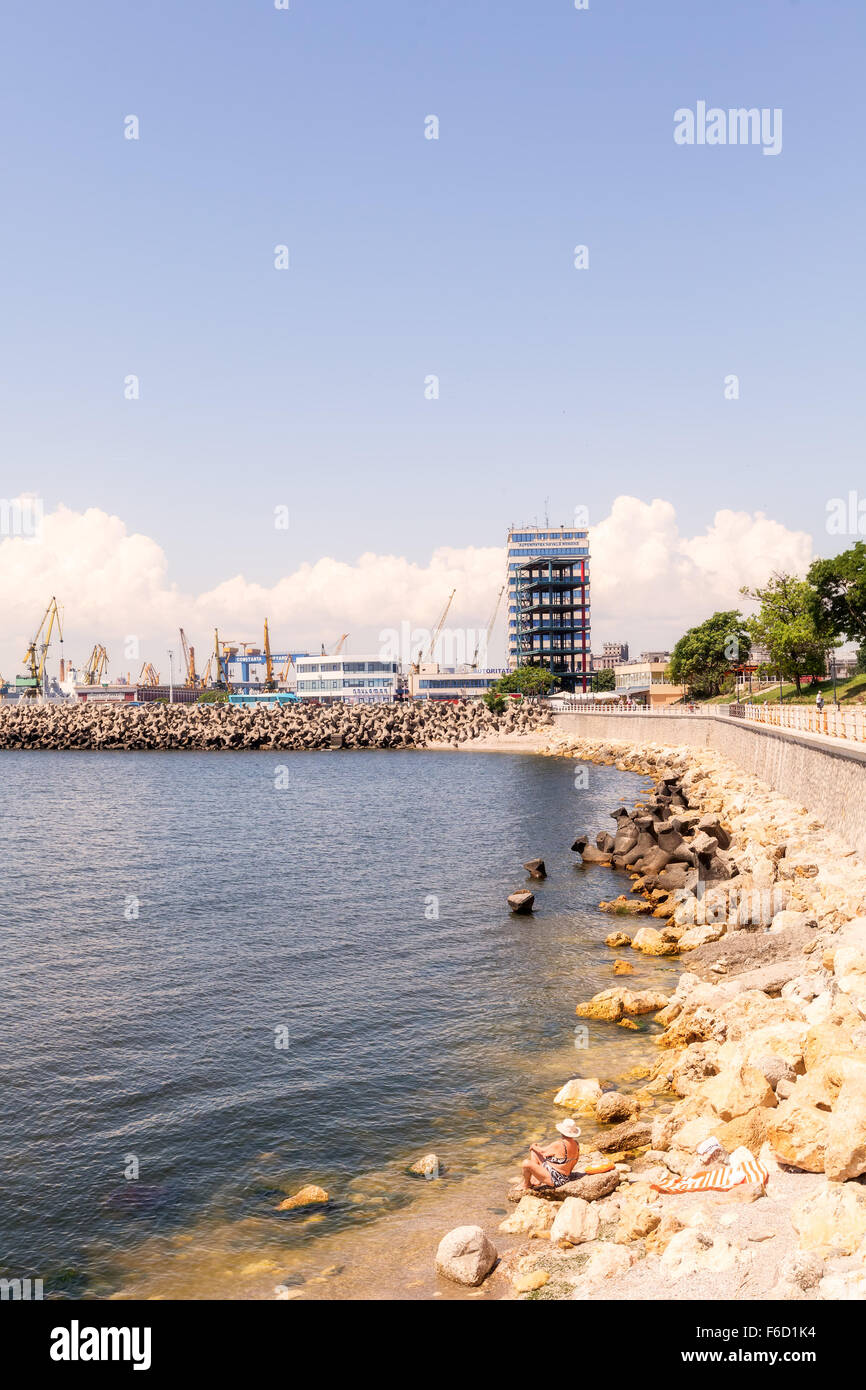 Constanta Harbor, Seaport, Located On The Western Coast Of The Black ...