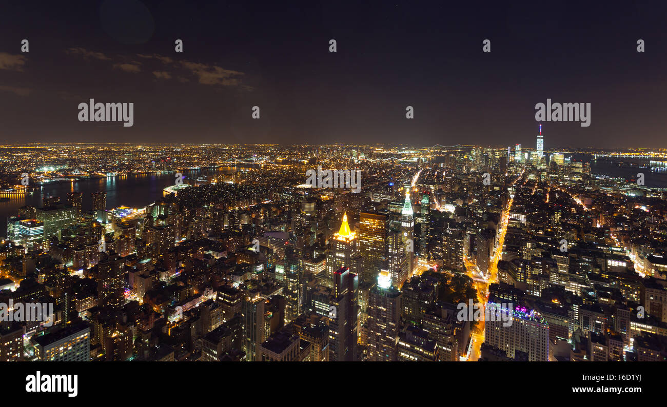 Aerial view night light hi-res stock photography and images - Alamy