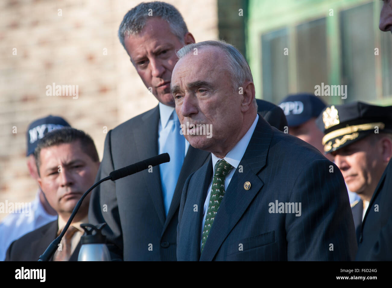 New York, United States. 16th Nov, 2015. NYPD Commissioner William ...
