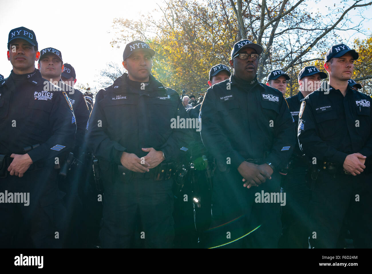 New York, United States. 16th Nov, 2015. Officers of the Critical ...