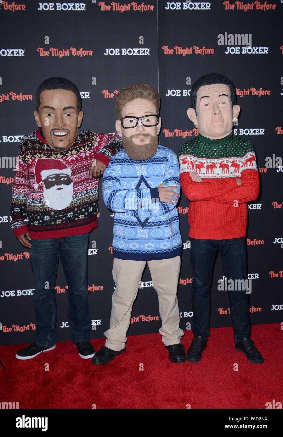 New York, NY, USA. 16th Nov, 2015. Seth Rogen, Anthony Mackie, Joseph ...