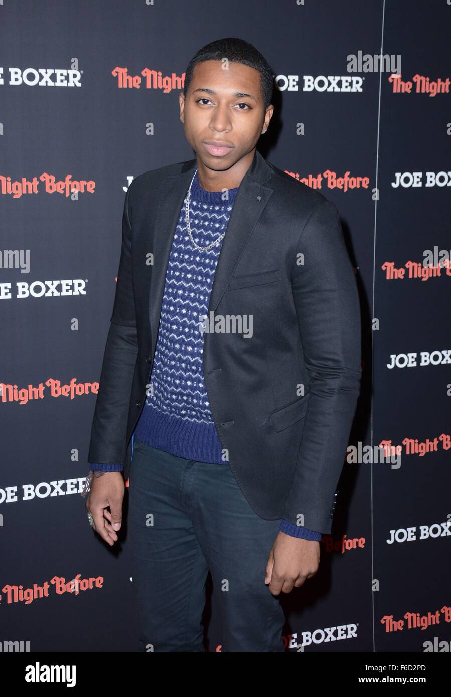 New York, NY, USA. 16th Nov, 2015. Ty Hickson at arrivals for THE NIGHT ...