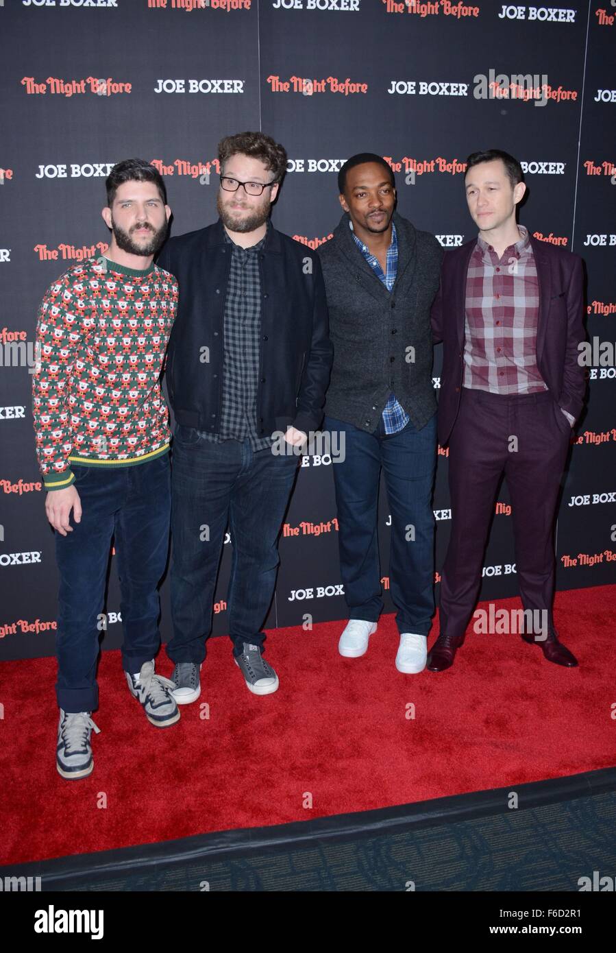 New York, NY, USA. 16th Nov, 2015. Jonathan Levine, Seth Rogen, Anthony ...