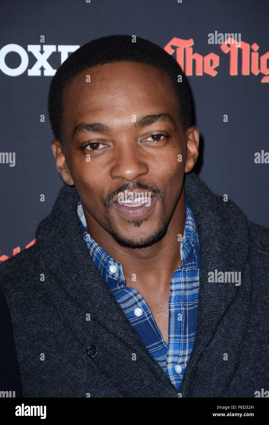 New York, NY, USA. 16th Nov, 2015. Anthony Mackie at arrivals for THE ...