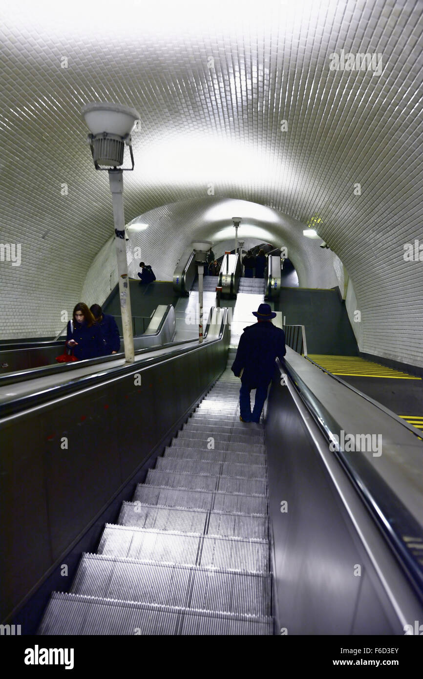 Lisbon metro station interior hi-res stock photography and images - Alamy