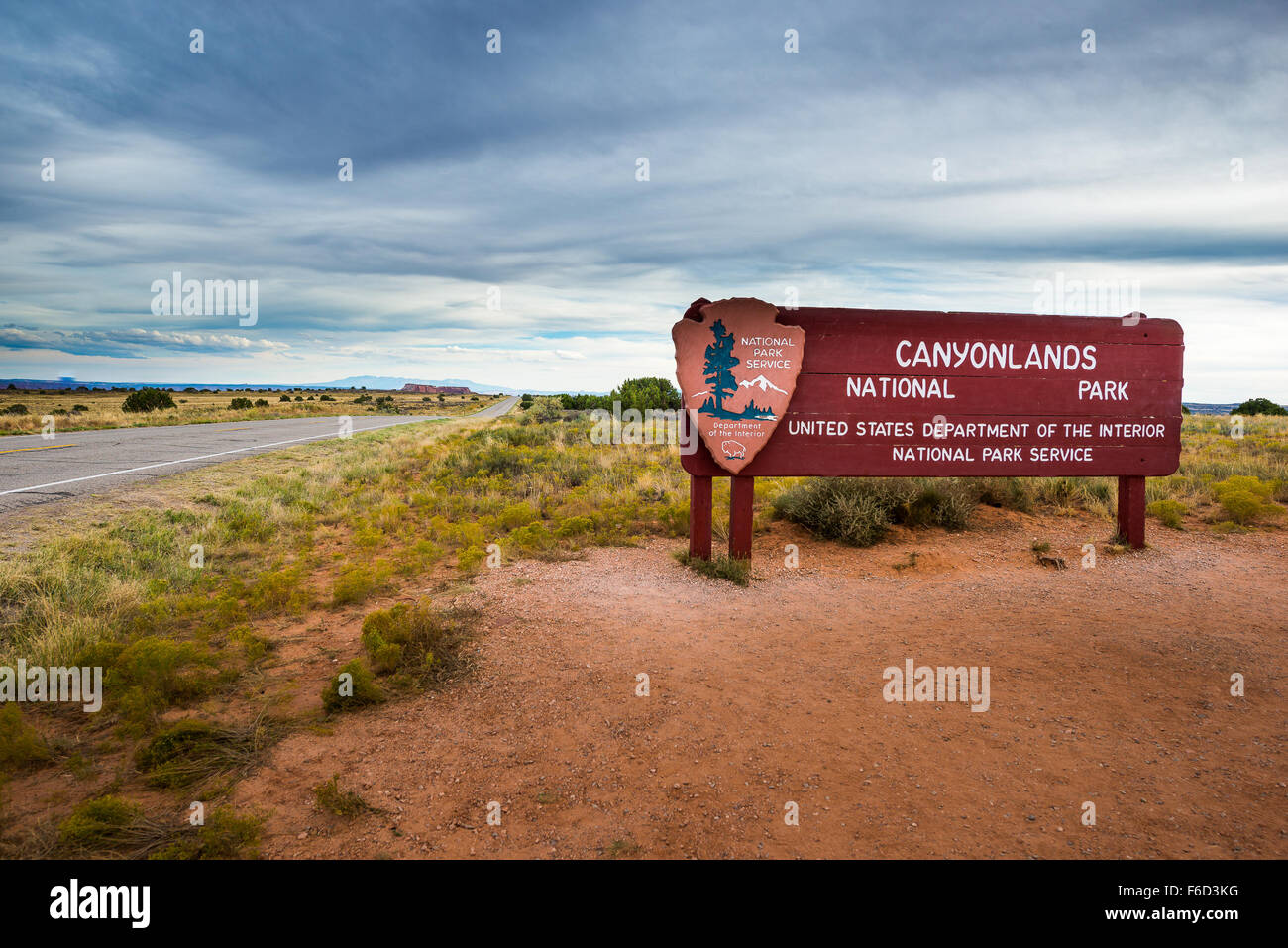 Canyonlands National Park Entrance Sign Moab Utah United States Stock ...