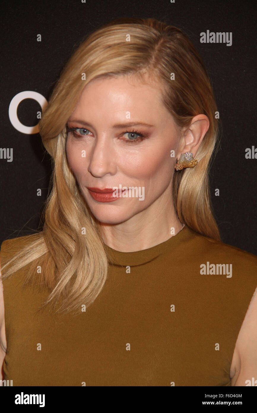 New York New York Usa 16th Nov 2015 Actress Cate Blanchett Attends