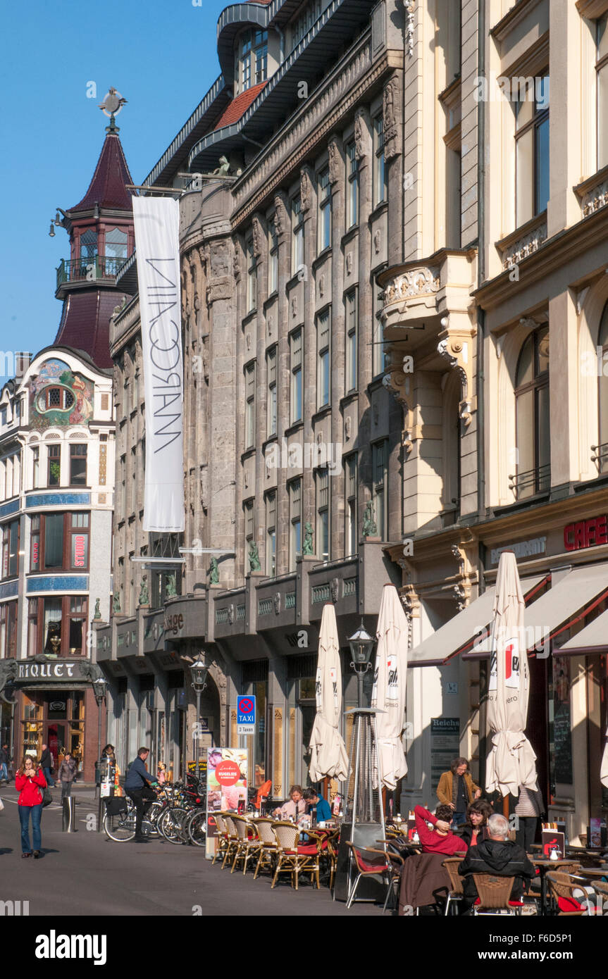 Street scene in the city centre of Leipzig, Germany Stock Photo - Alamy