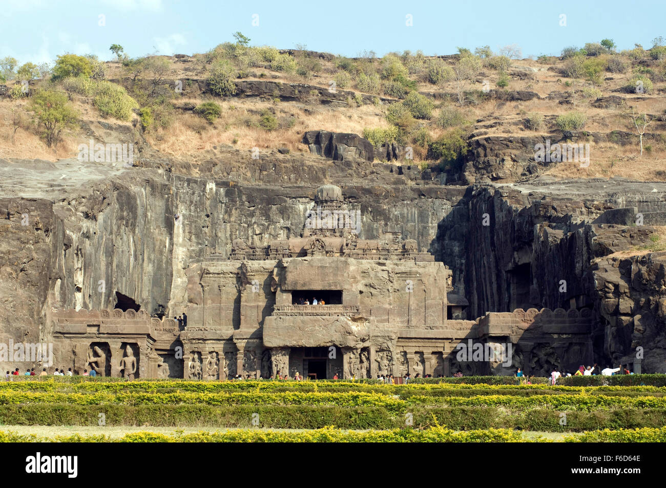 Ellora caves kailash temple, aurangabad, maharashtra, india, asia Stock ...