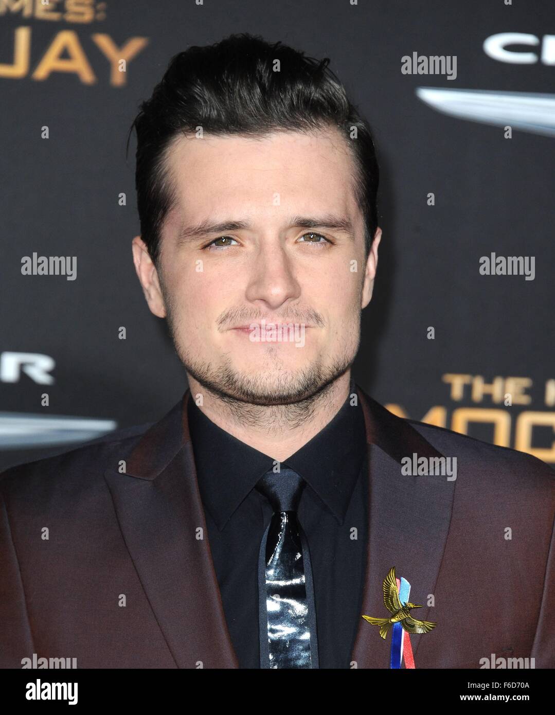 Los Angeles, CA, USA. 16th Nov, 2015. Josh Hutcherson at arrivals for ...