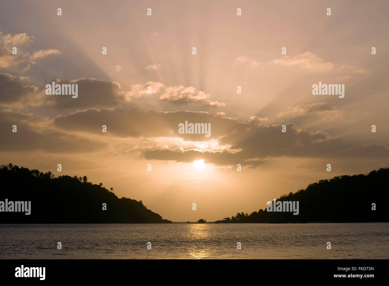 Sunset, palolem beach, Canacona, goa, india, asia Stock Photo - Alamy
