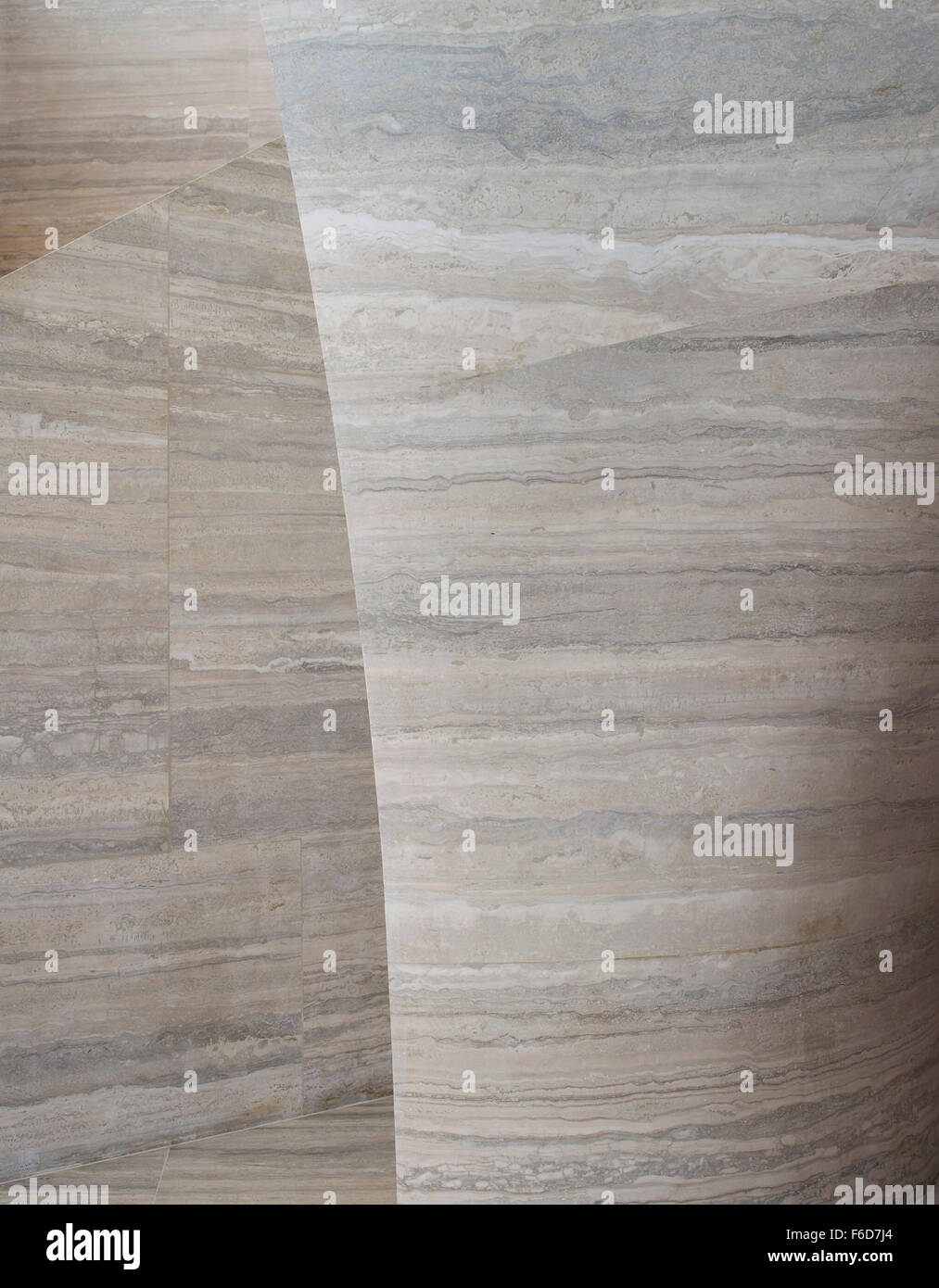 Stairway detail. Travertine Stair, London, United Kingdom. Architect ...