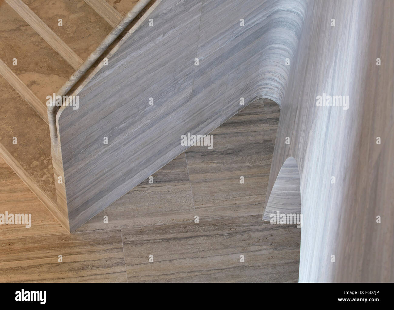All travertine detail. Travertine Stair, London, United Kingdom ...