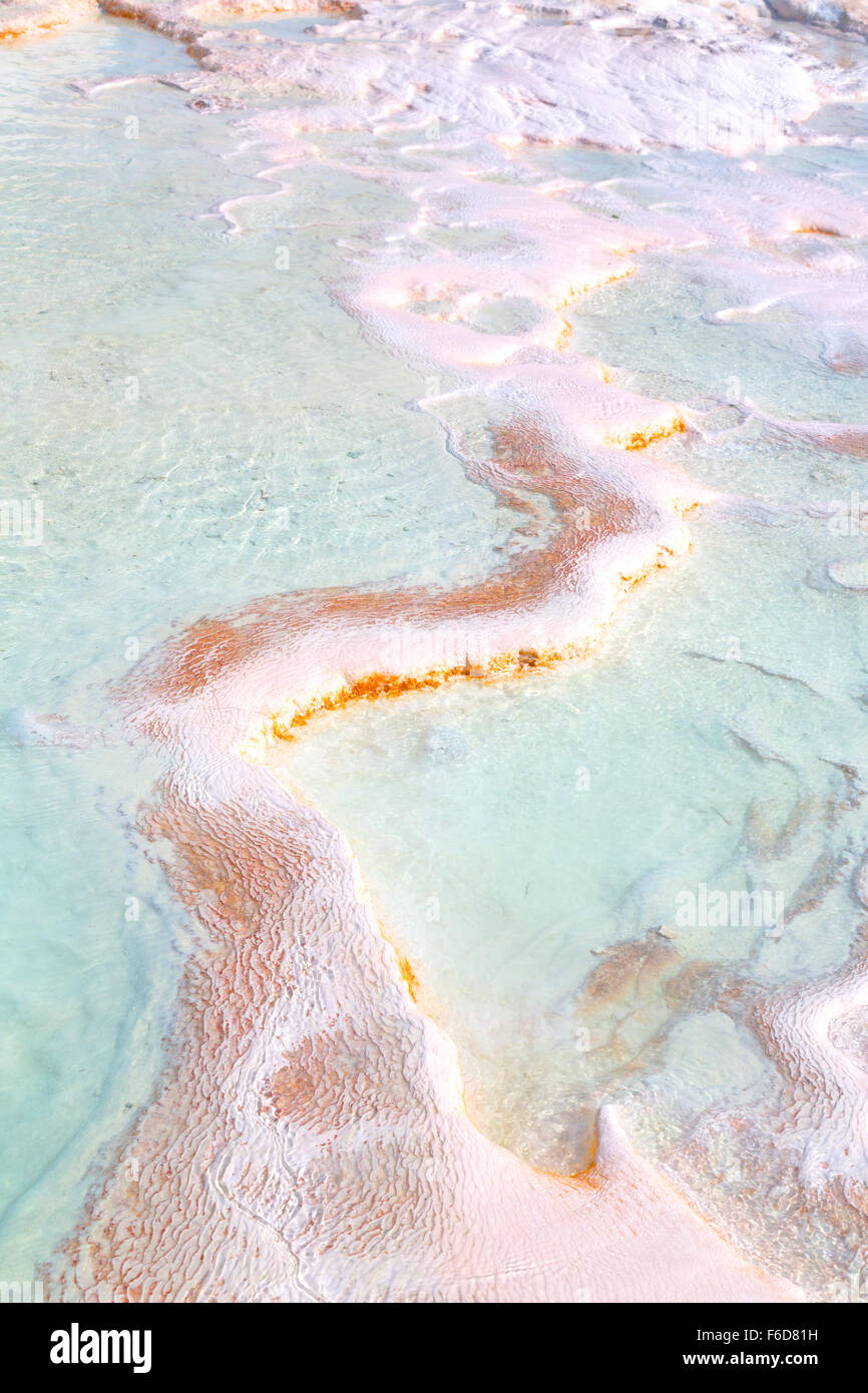 unique abstract in pamukkale turkey asia the old calcium bath and ...