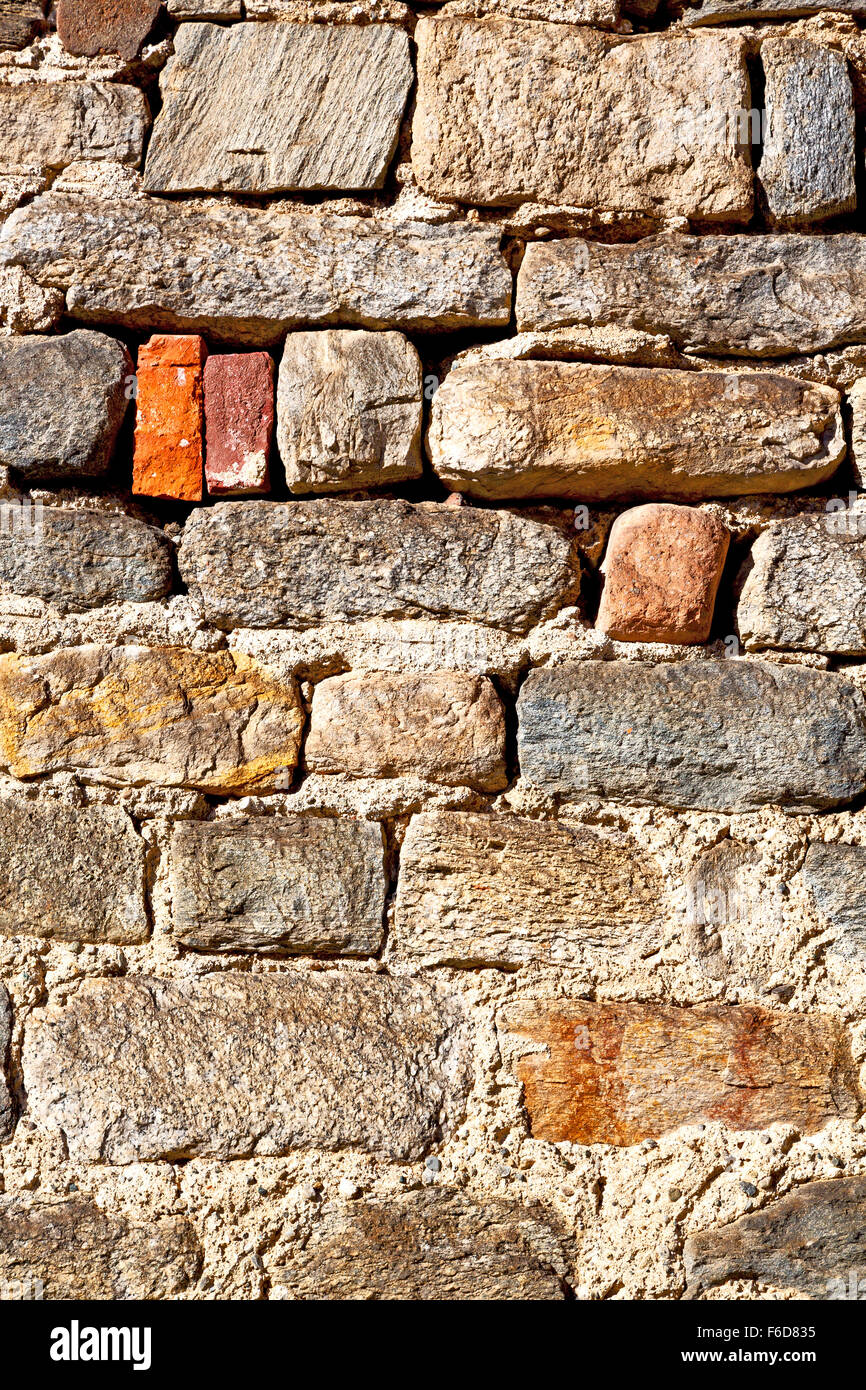 step brick in greece old wall and texture material the background Stock ...