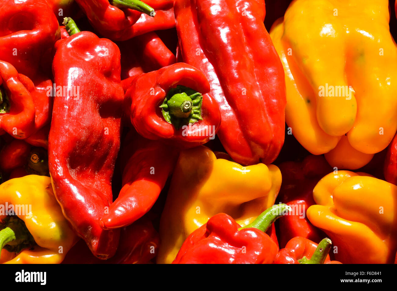 Peppers background texture Stock Photo - Alamy