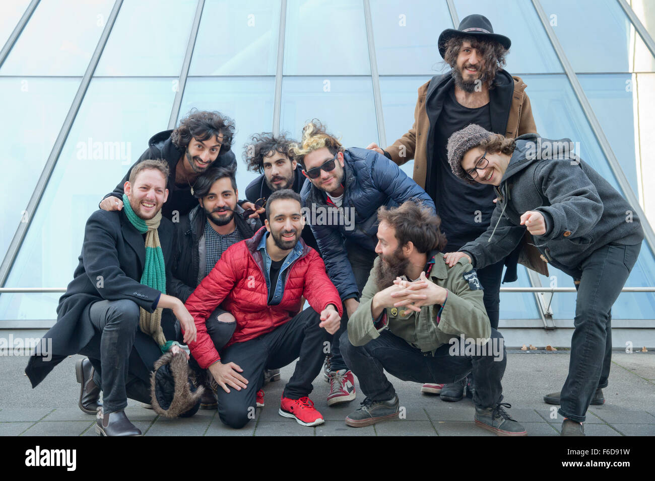 Nuremberg, Germany. 16th Nov, 2015. The Members of the Iranian band ...