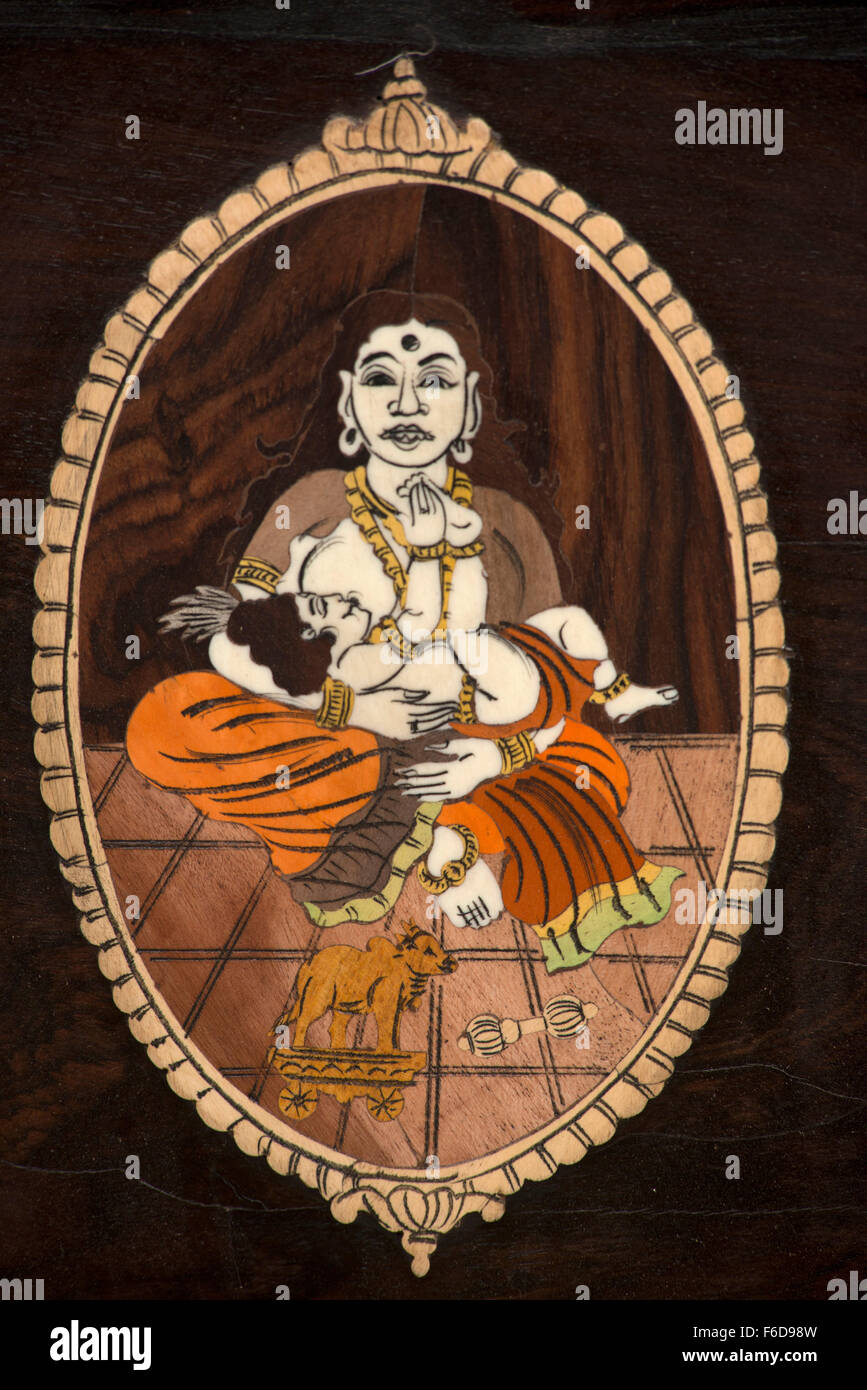 Painting of putana maushi with baby krishna, surajkund mela, faridabad ...