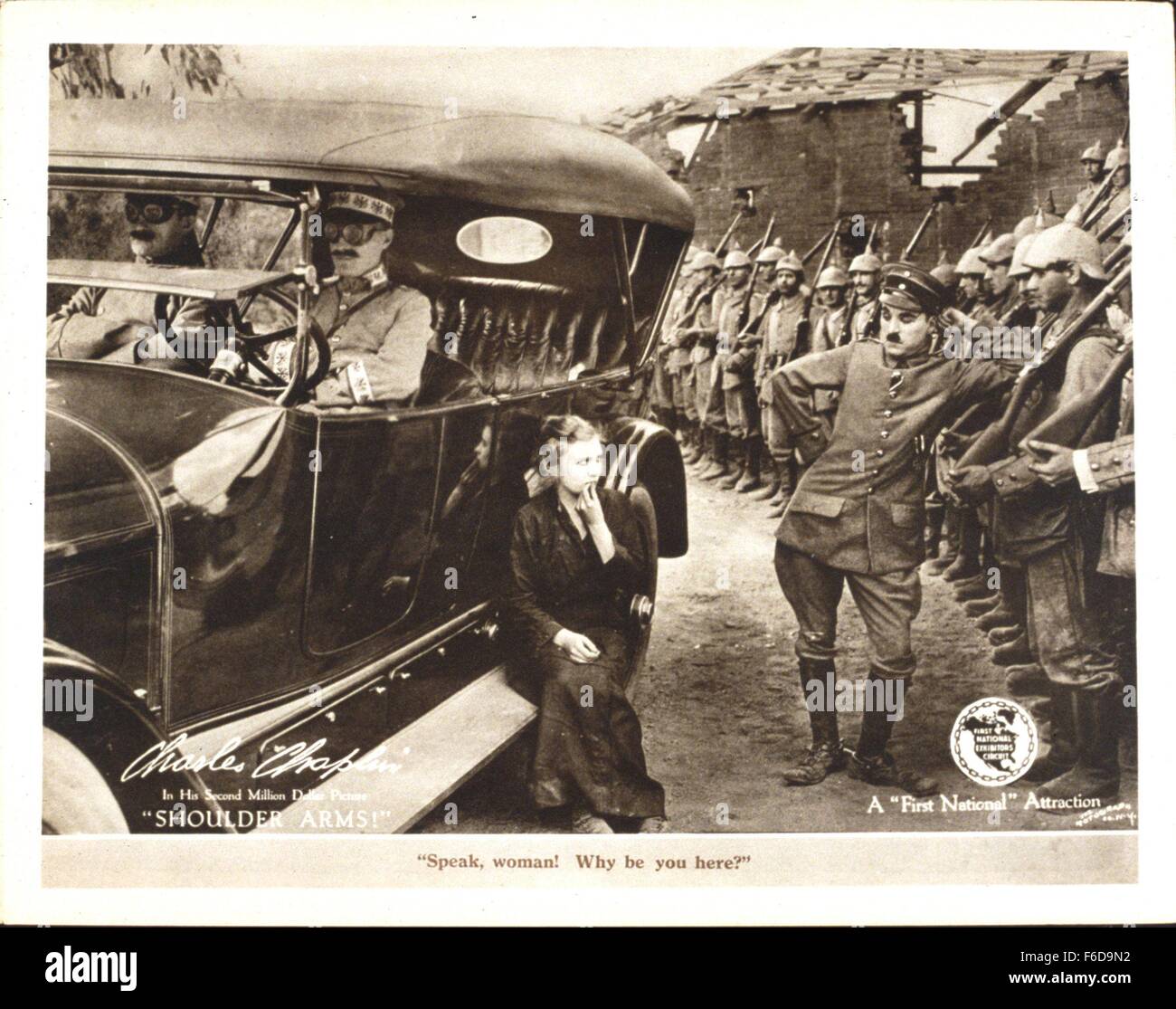 RELEASE DATE: October 20, 1918 MOVIE TITLE: SHOULDER ARMS STUDIO: FIRST ...