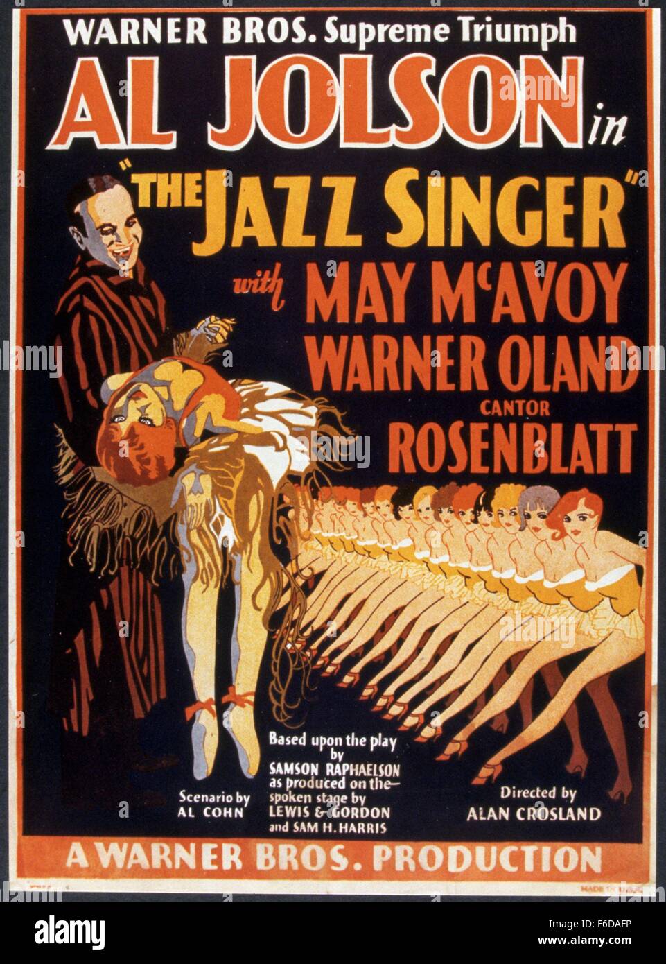 The jazz singer 1927 hi-res stock photography and images - Alamy