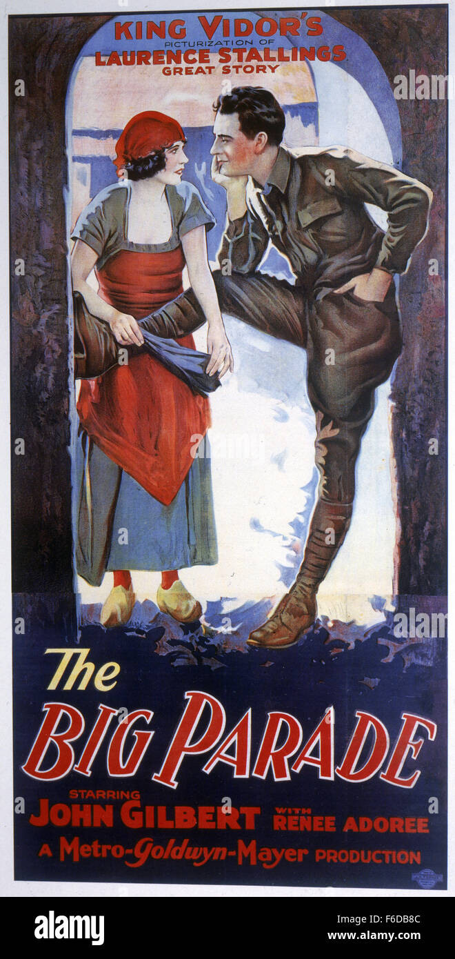 RELEASE DATE: November 5, 1925 MOVIE TITLE: The Big Parade. STUDIO ...