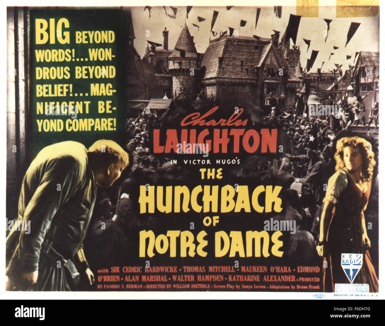 Hunchback of notre dame 1939 hi-res stock photography and images - Alamy