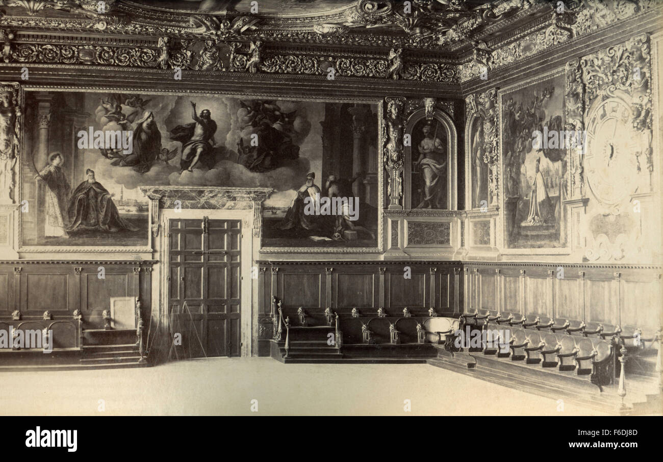 Senate Hall, Venice, Italy Stock Photo - Alamy