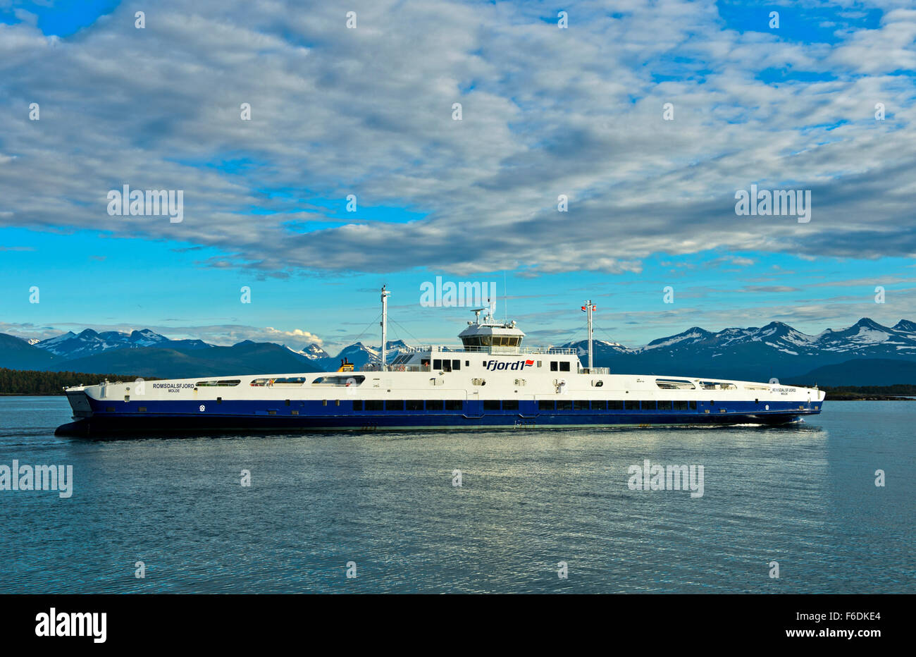 Liquid natural gas-powered Ro Ro ferry Romsdalsfjord by of the ship ...