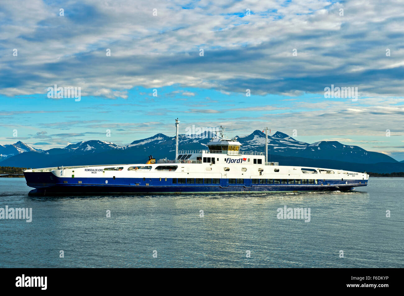 Liquid natural gas-powered Ro Ro ferry Romsdalsfjord by of the ship ...