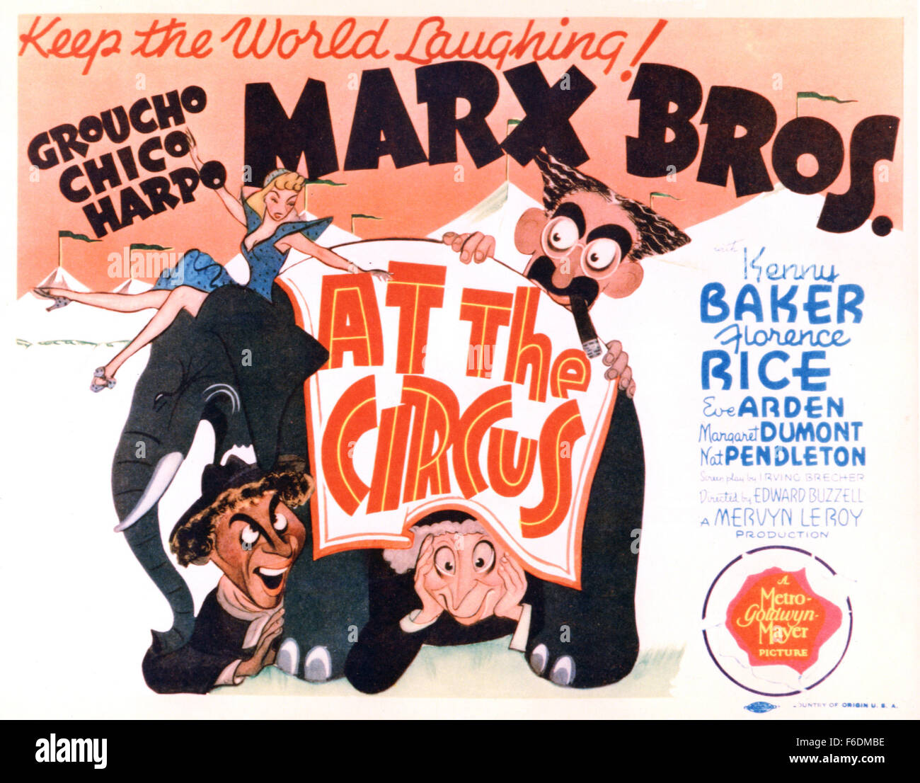 RELEASE DATE: October 20, 1939. MOVIE TITLE: At The Circus. STUDIO ...