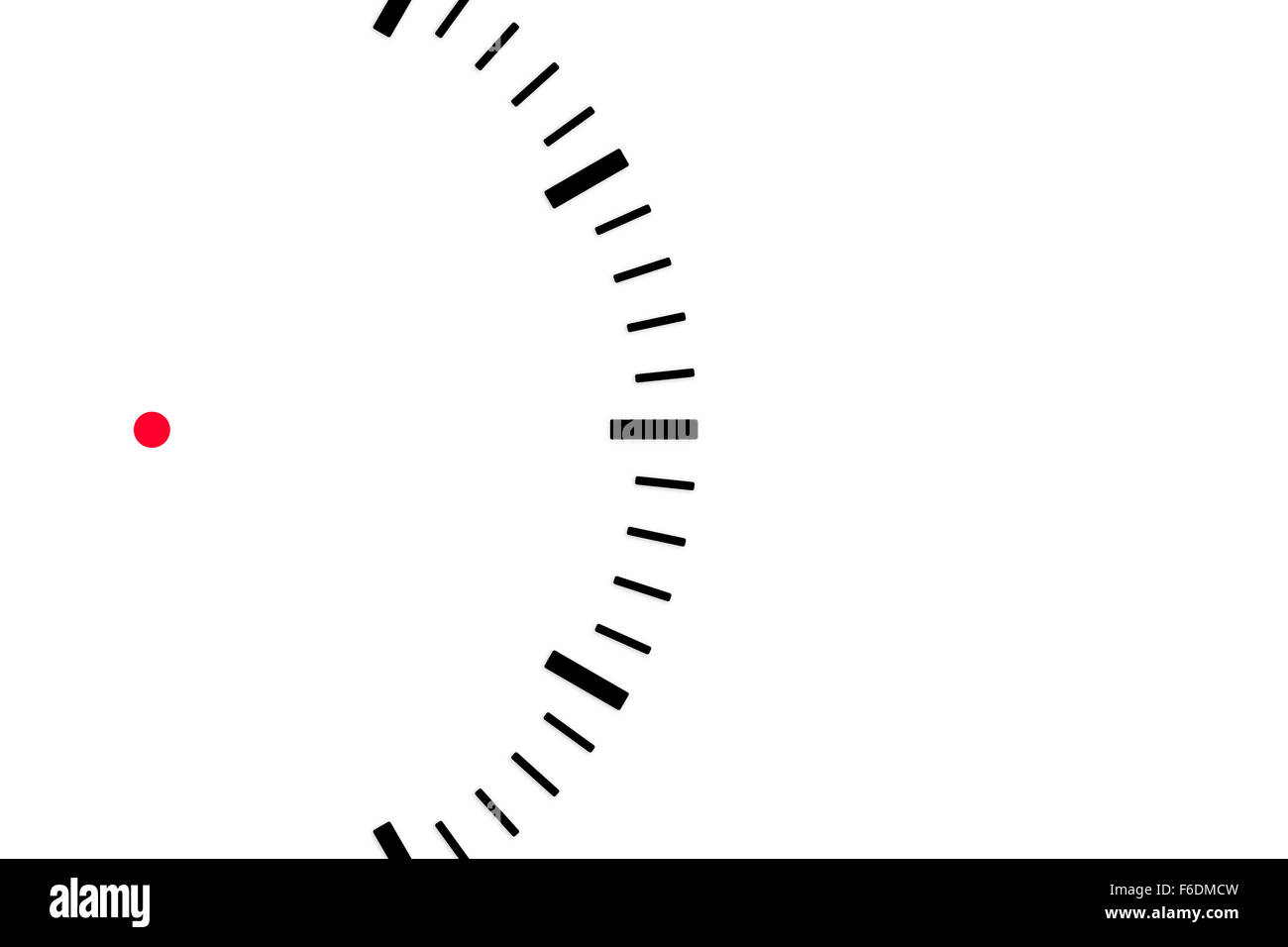 Illustrative front view of time clock icon, isolated on white ...