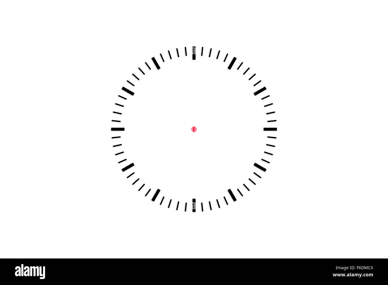 Illustrative front view of time clock icon, isolated on white ...