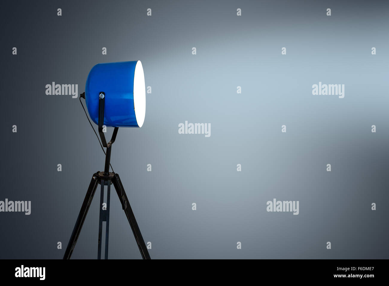 Close up side view of spotlight lighting with bright white bulb, on ...