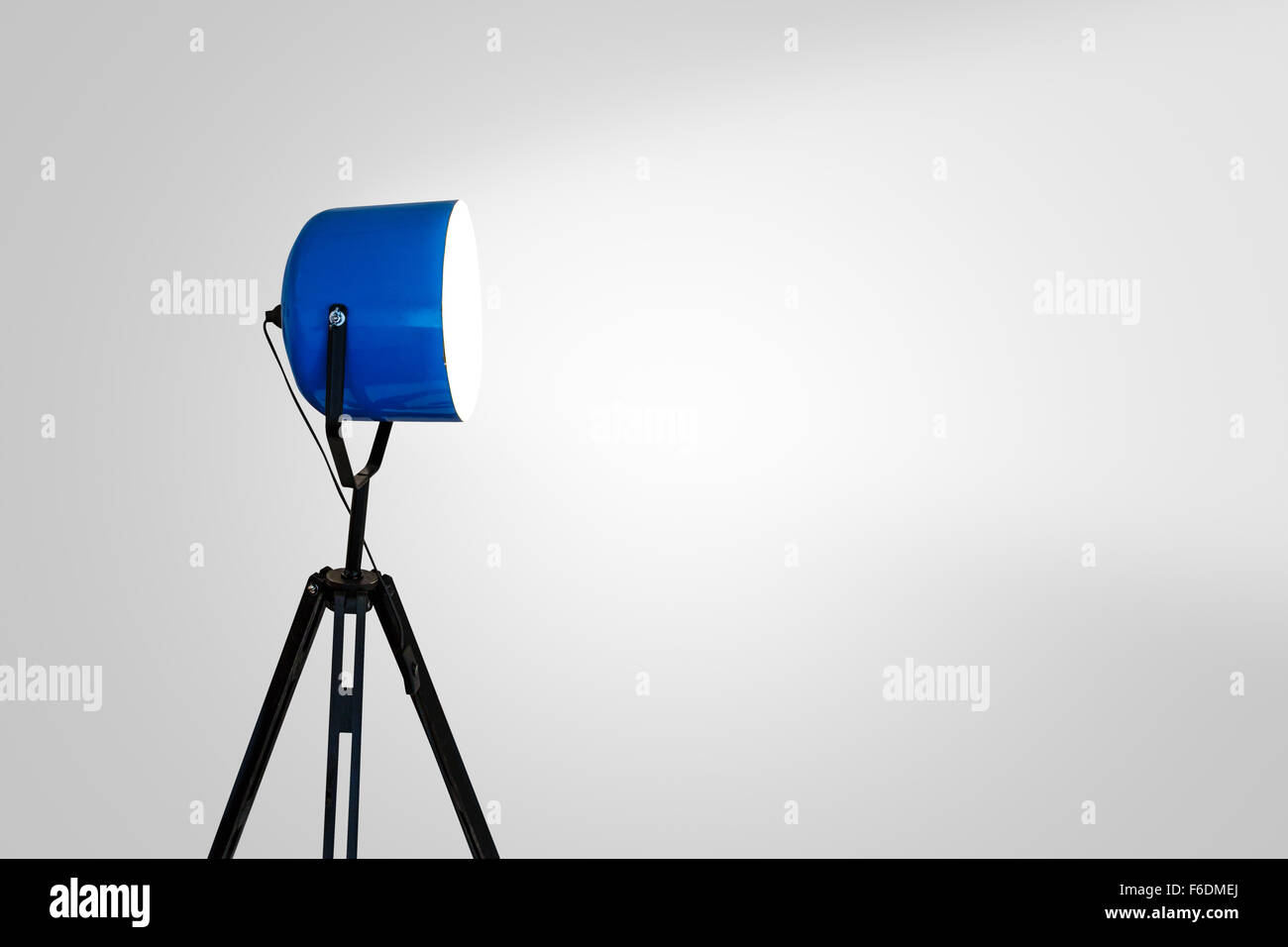 Close up side view of spotlight lighting with bright white bulb, on ...