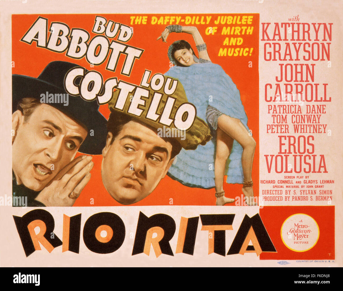 RELEASED: Jan 11, 1943 - Original Film Title: Rio Rita. PICTURED: BUD ...
