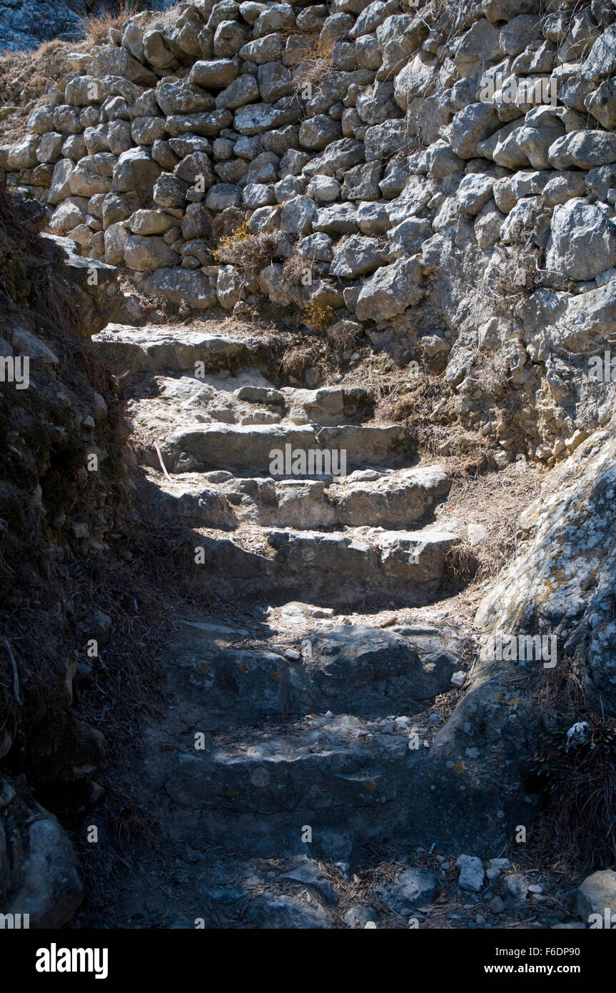 Stone steps kalderimi Stock Photo - Alamy
