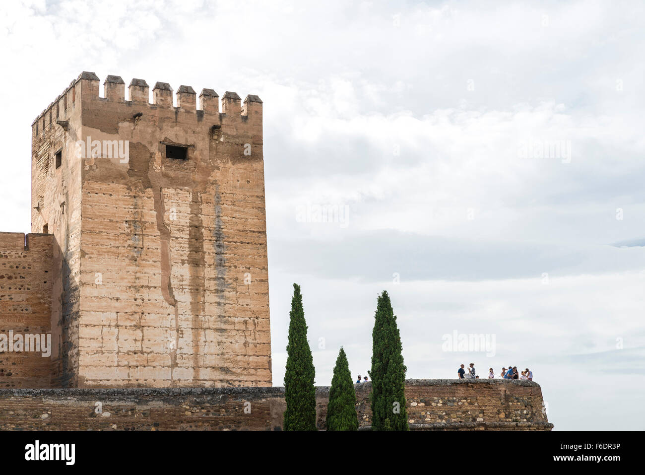 Fortress and palace of the Alhambra in Granada, Andalusia, Spain Stock ...