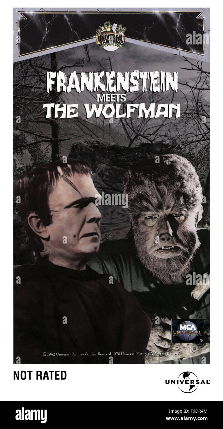 Frankenstein meets the wolf man 1943 hi-res stock photography and ...