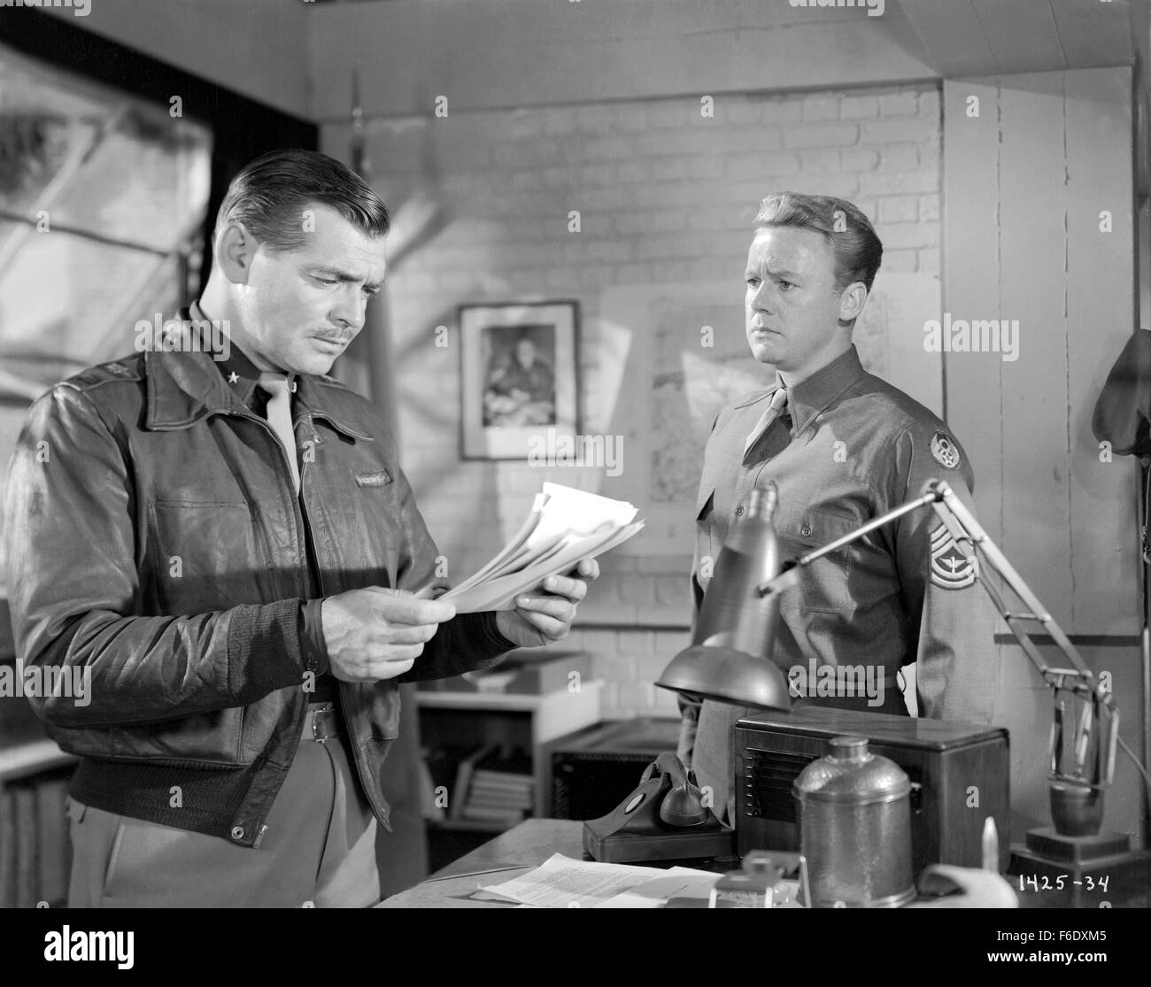 RELEASED: Dec 2, 1948 - Original Film Title: Command Decision. PICTURED: CLARK GABLE (middle ...