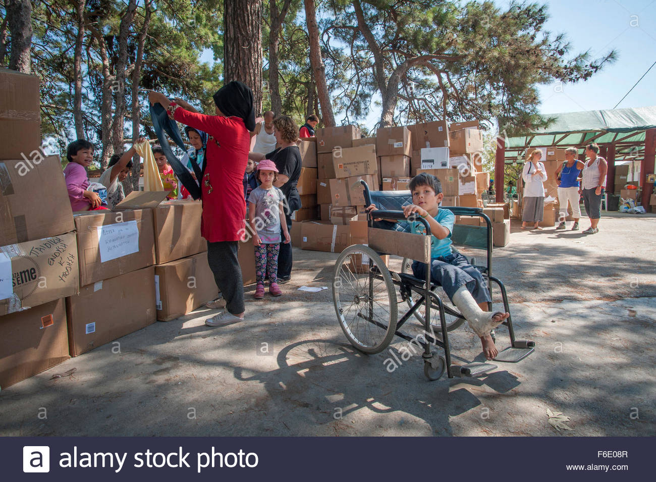 Refugee Children Playing Europe High Resolution Stock Photography and ...