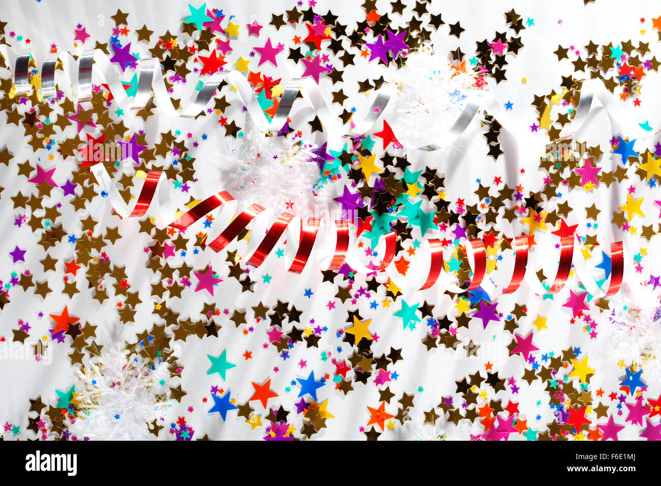 Colorful star shaped confetti Stock Photo - Alamy