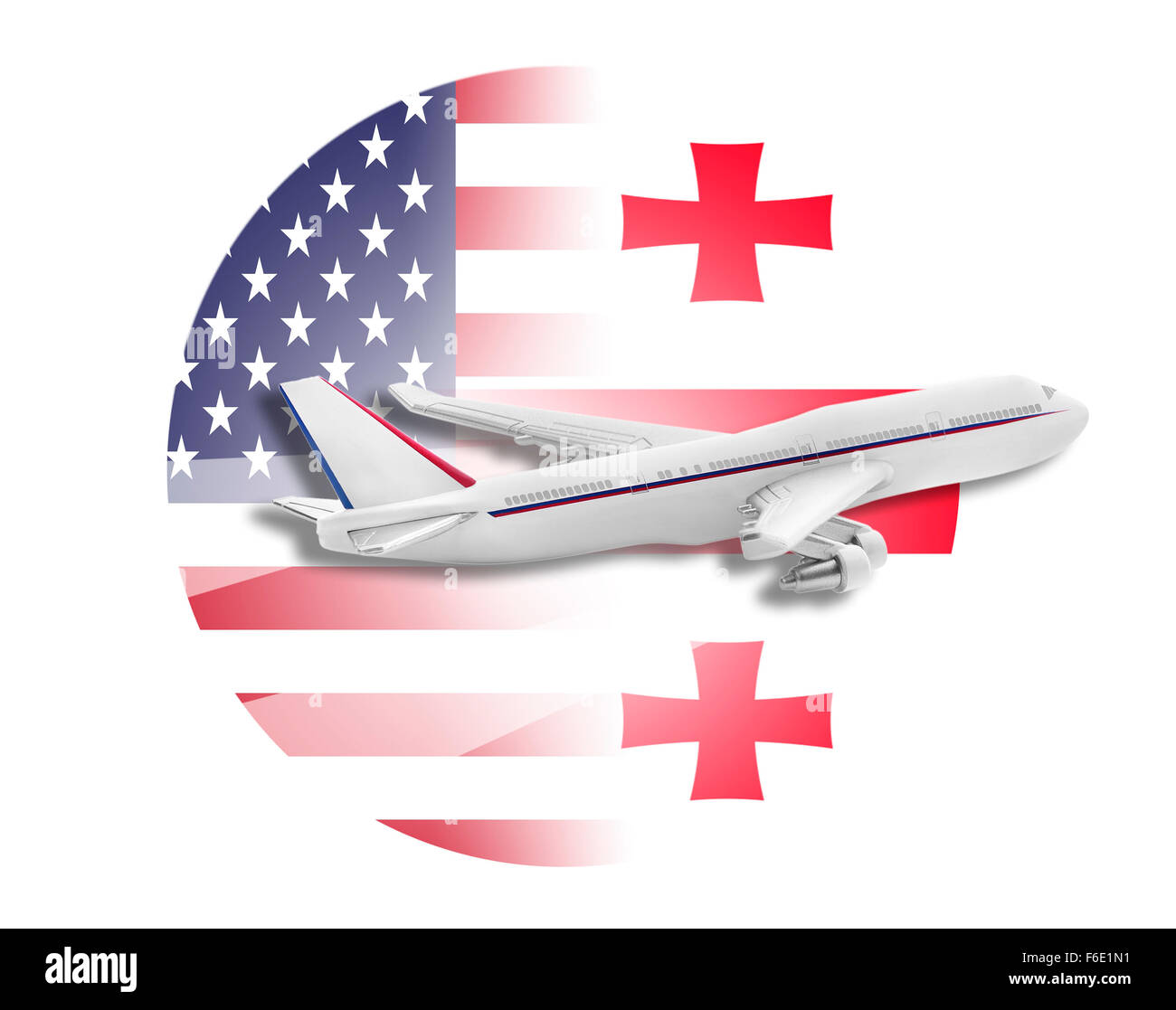 Georgia country flag Cut Out Stock Images & Pictures - Alamy